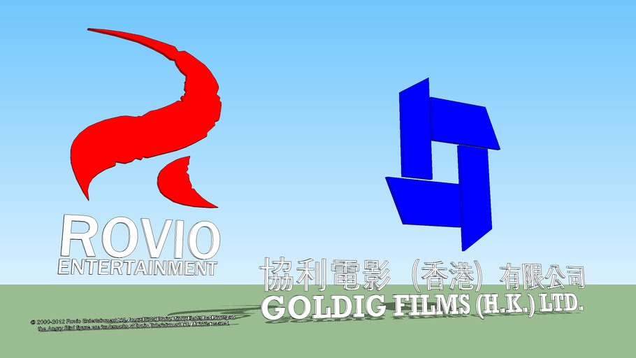 Rovio and Goldig Films logos | 3D Warehouse