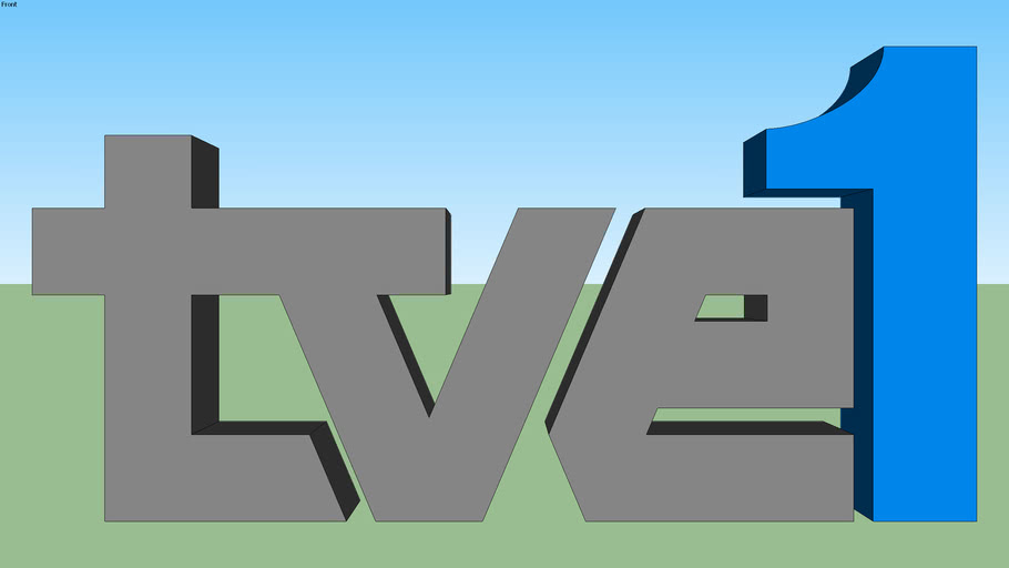 TVE 1 logo (1989-1991) | 3D Warehouse