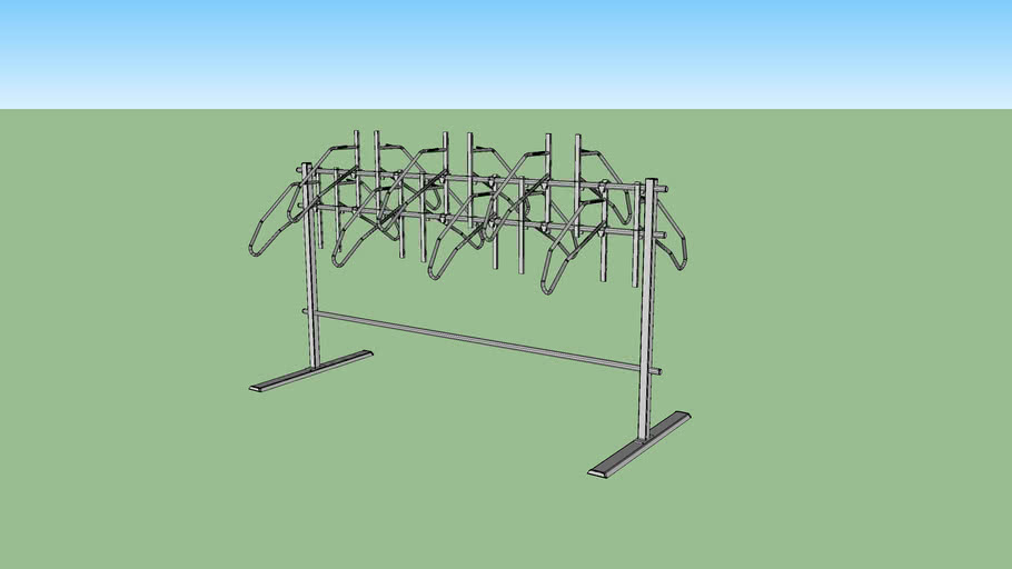 Vertical+ No Scratch Floor System Bike Rack - 14 Bike Double Sided - 18 ...