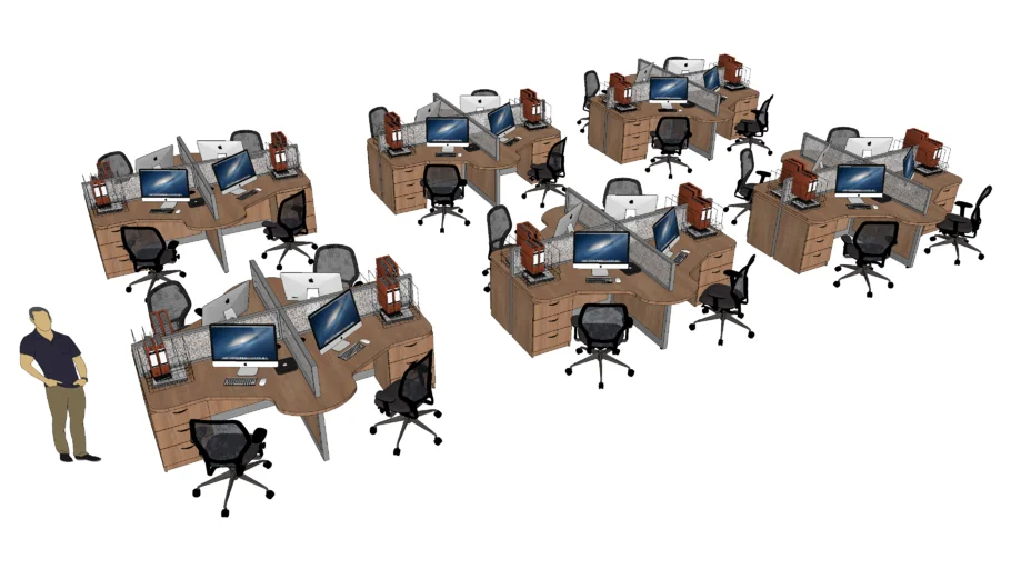 KH_Official Desk | 3D Warehouse