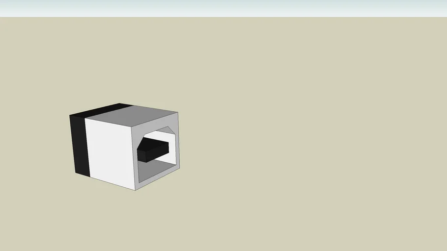 USB B Connector | 3D Warehouse