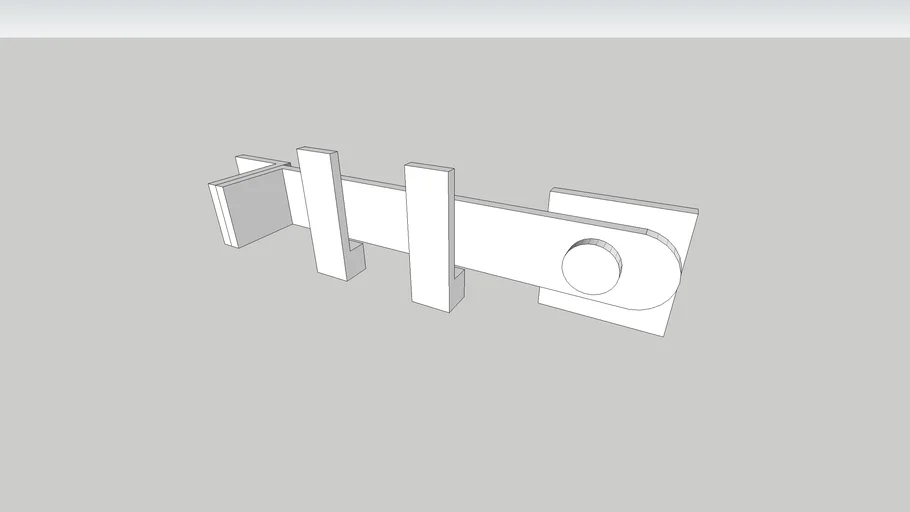 Double Gate Latch | 3D Warehouse