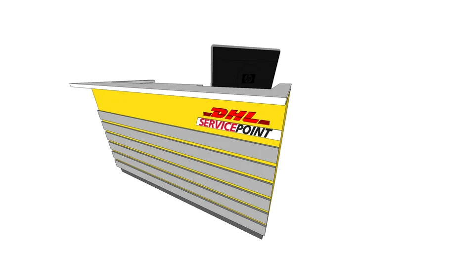 Counter Desk DHL Express | 3D Warehouse