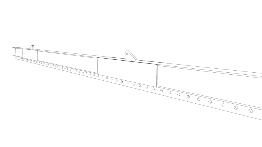 30 ft 12 ton Picking Beam 2 pick points | 3D Warehouse