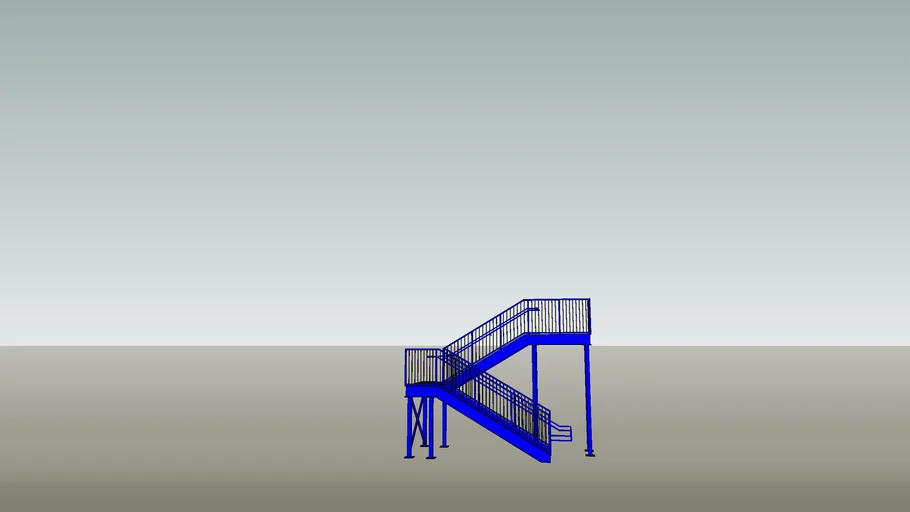Steel Warehouse Staircase | 3D Warehouse
