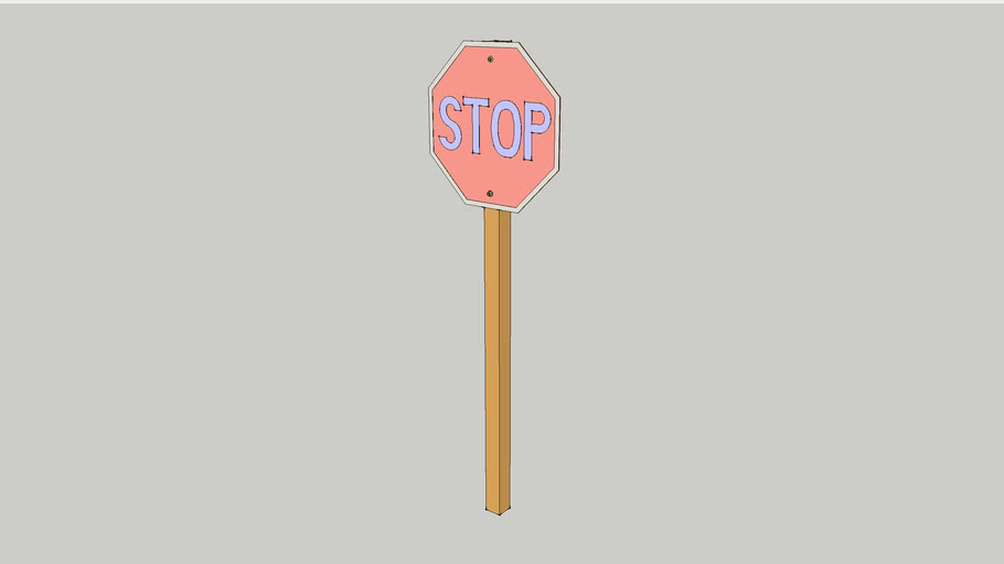 Stop Sign | 3D Warehouse