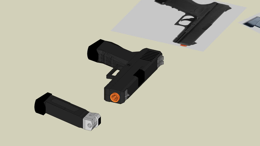 CO2 airsoft glock | 3D Warehouse