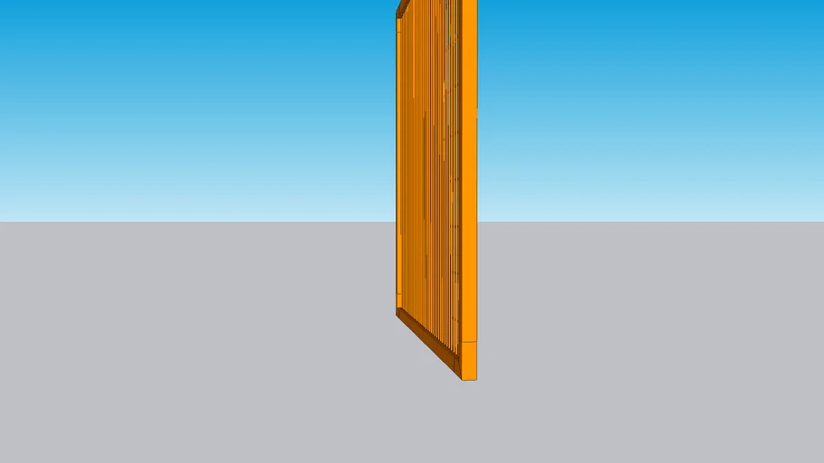 Dynamic safety fence square tube 30x30 | 3D Warehouse