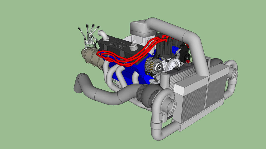 460 Ford-Twin Turbo | 3D Warehouse