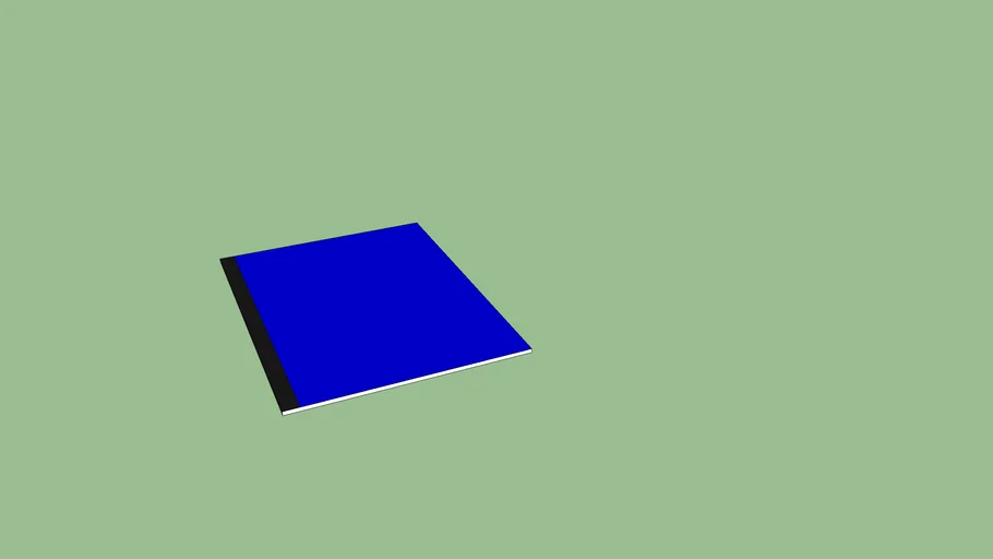 Blue Composition Notebook | 3D Warehouse