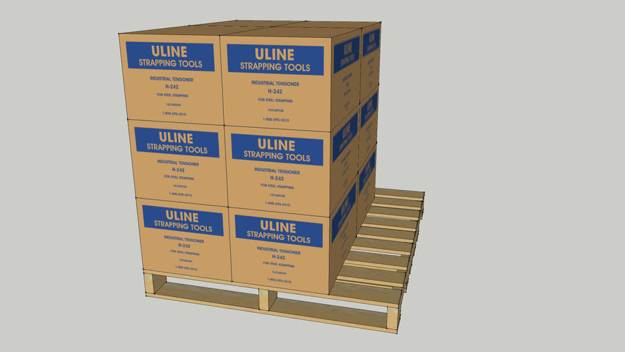 Boxes on pallets | 3D Warehouse