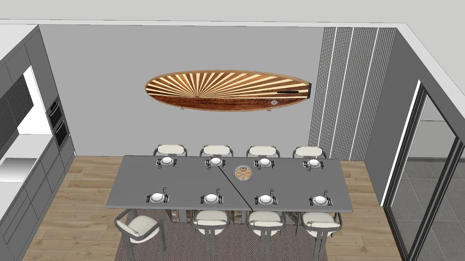 Dining Room with Ventana Paddle Board | 3D Warehouse