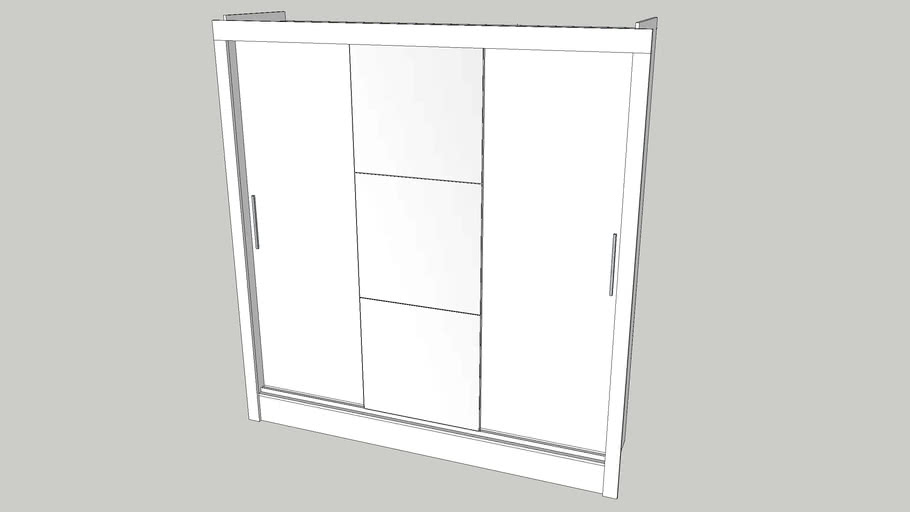 Sliding MDF Wardrobe | 3D Warehouse