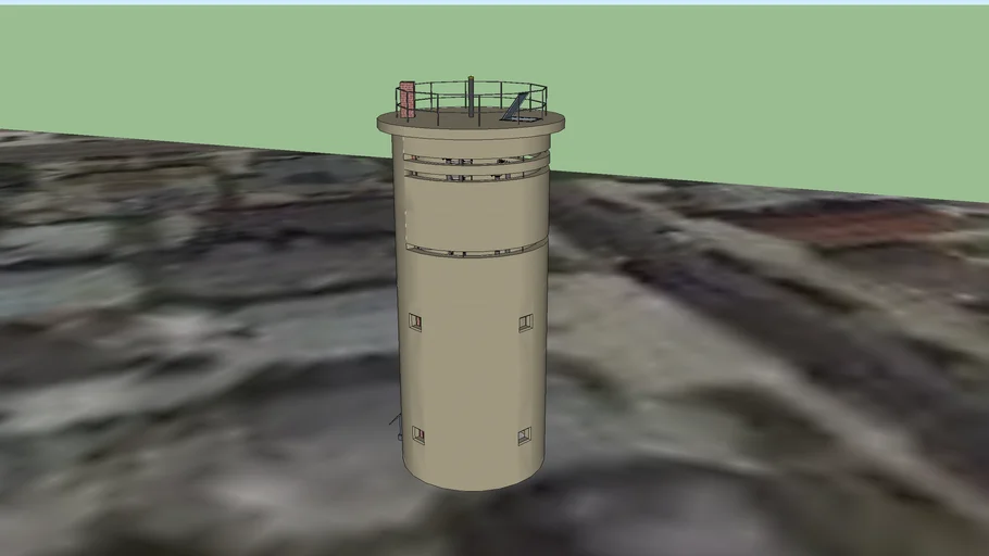 Fort Miles Coast Artillery Fire Control Tower 25 | 3D Warehouse