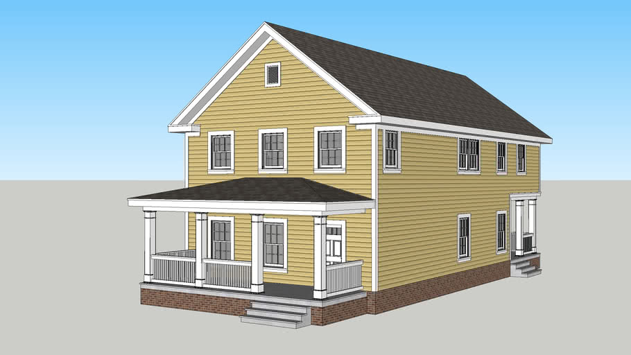 American vernacular / Gablefront house | 3D Warehouse