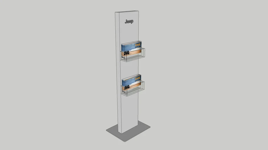 JEEP freestanding brochure holder | 3D Warehouse