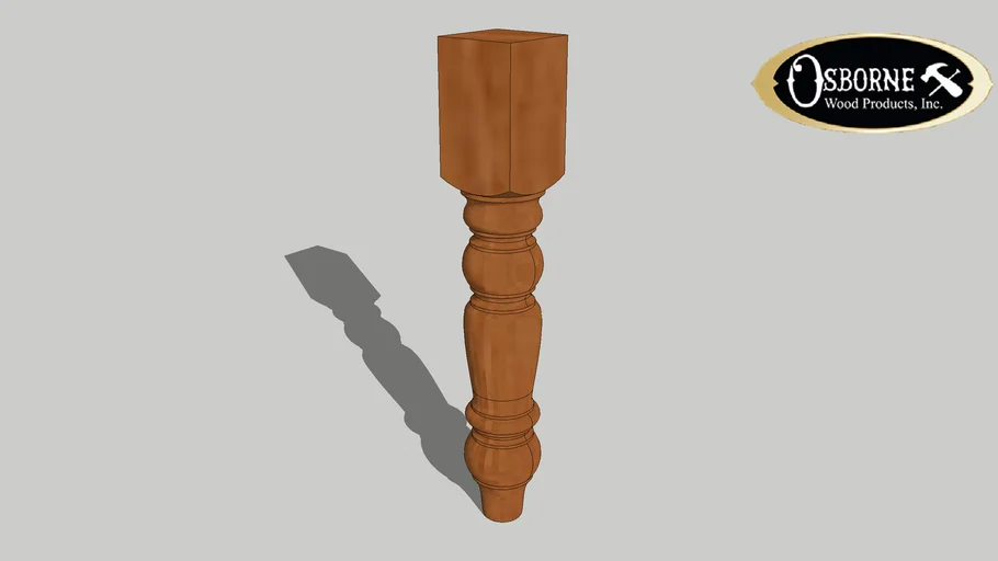 Country Bench Leg (18' x 3') | 3D Warehouse