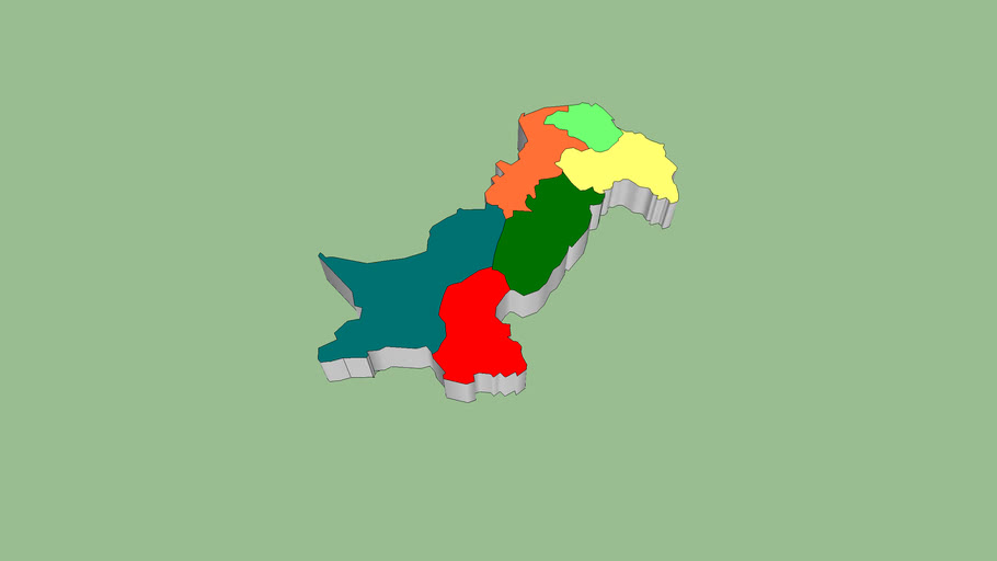 Pakistan Map | 3D Warehouse