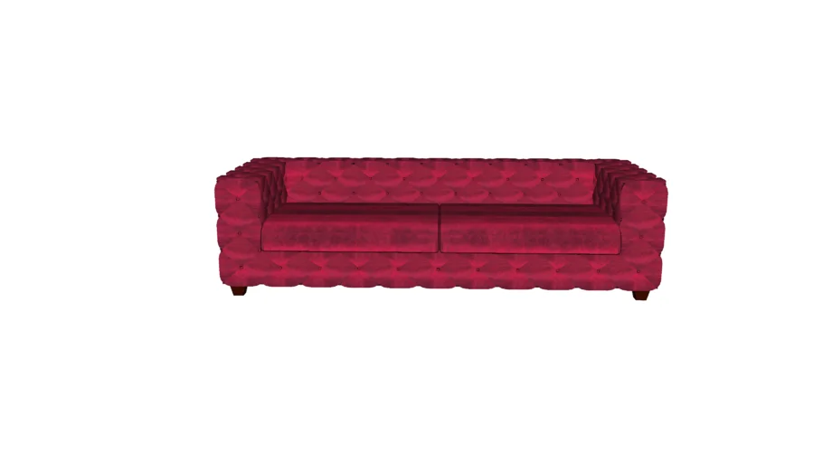 79614 Sofa My Desire Ruby Red 3-seater | 3D Warehouse
