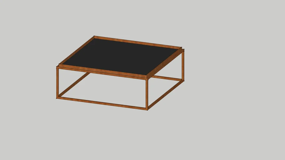 Mesa de Centro Block Bandeja - 80x80x30cm - DOIMO | 3D Warehouse