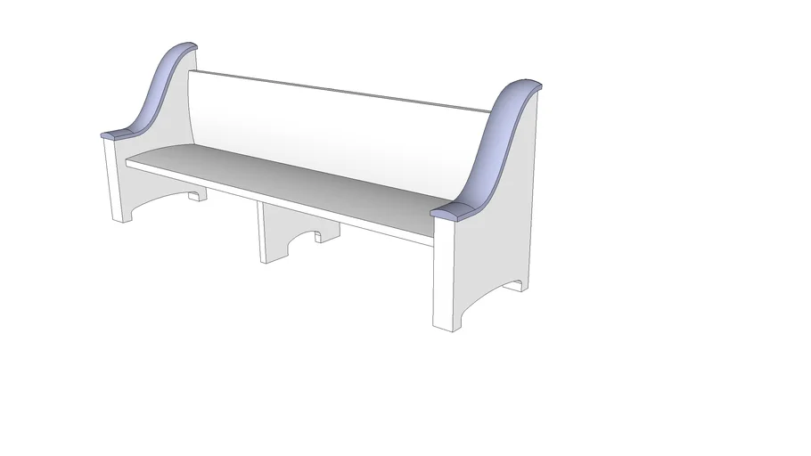 Church Pew | 3D Warehouse
