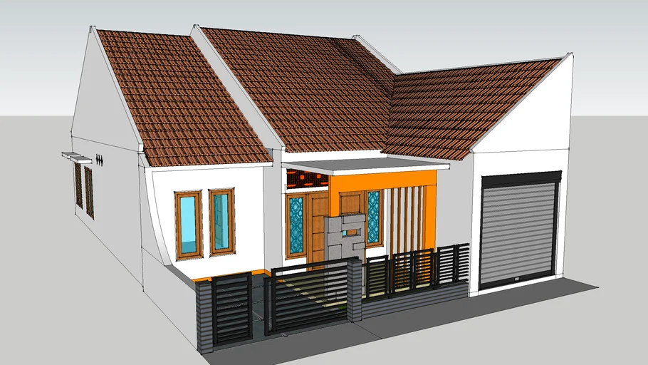 rumah + ruko sederhana | 3D Warehouse