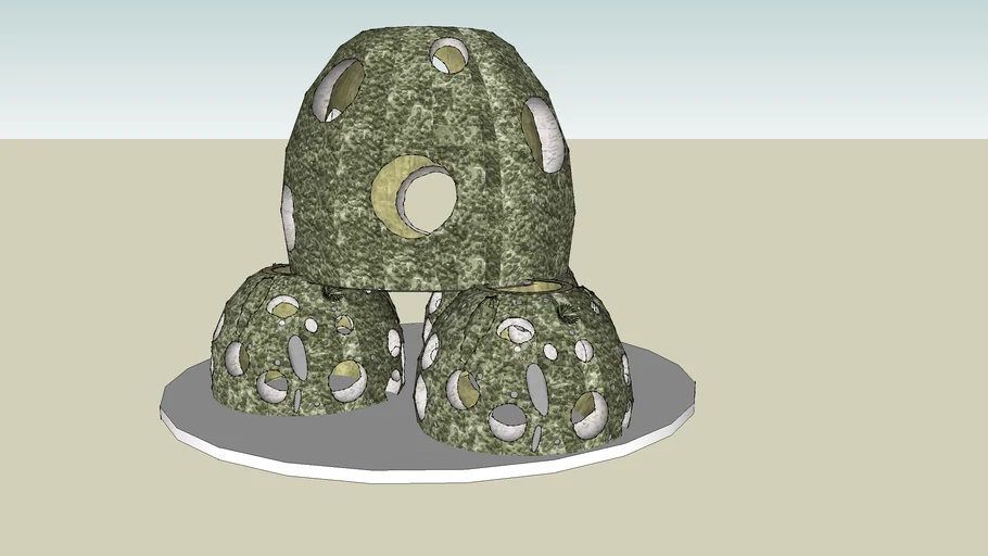 Parrot Head Club Phase III Al Stacked Reef Ball Design | 3D Warehouse