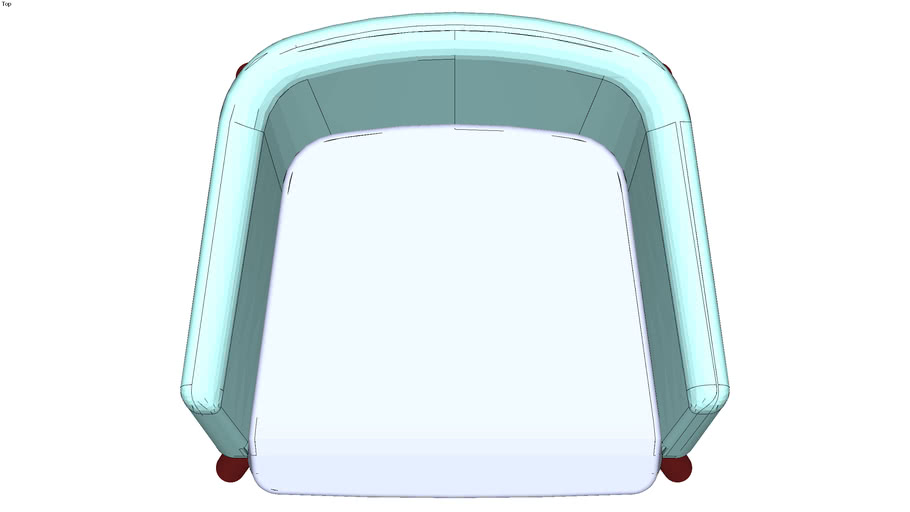 Boss Design Toto lowback 4 leg, timber | 3D Warehouse