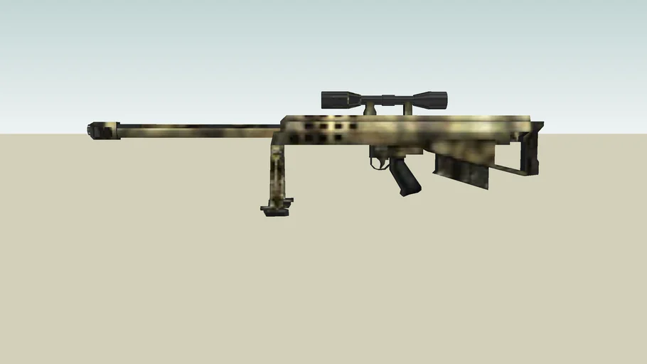 Battle Field 2 - M95 Sniper Rifle | 3D Warehouse