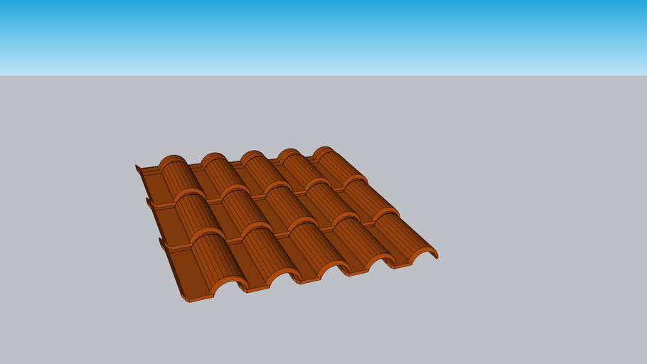 TELHA CERÂMICA - COLONIAL | 3D Warehouse