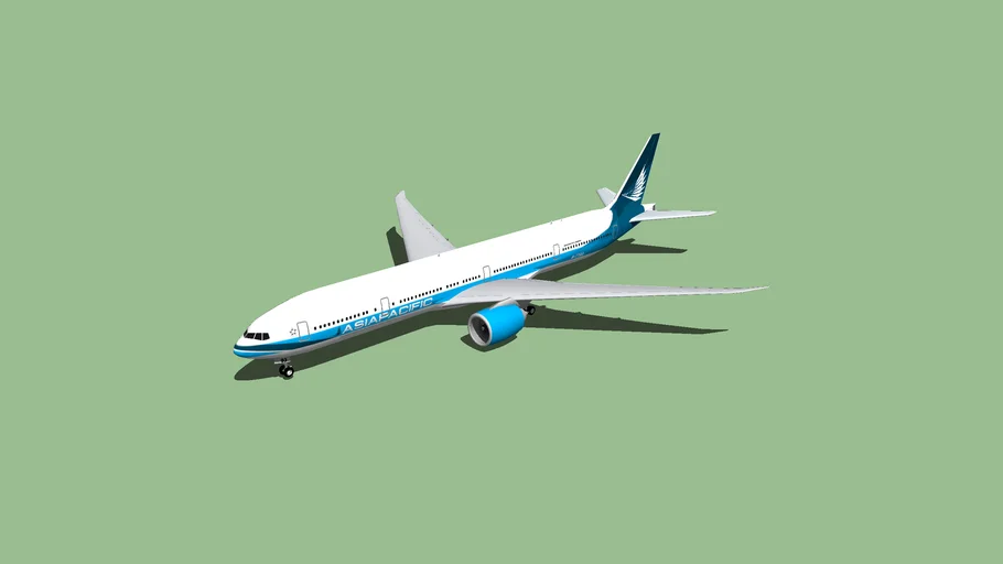 FICTIONAL] AsiaPacific Boeing 777-300ER (1998 - current livery) | 3D ...