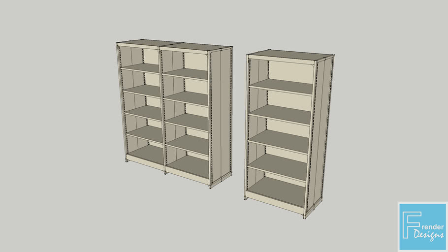 OPEN SHELVES CABINETS | 3D Warehouse