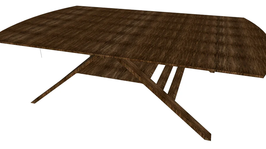 WoodTABLE-(folding-style wooden table) | 3D Warehouse