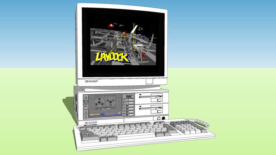 SHARP Personal computer MZ-2500V2 (1986:Japan) | 3D Warehouse