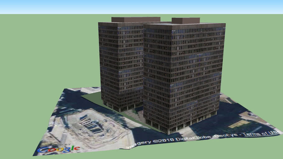 Jean Edmonds Towers North & South | 3D Warehouse