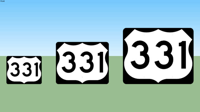 U.S. 331 Sign | 3D Warehouse