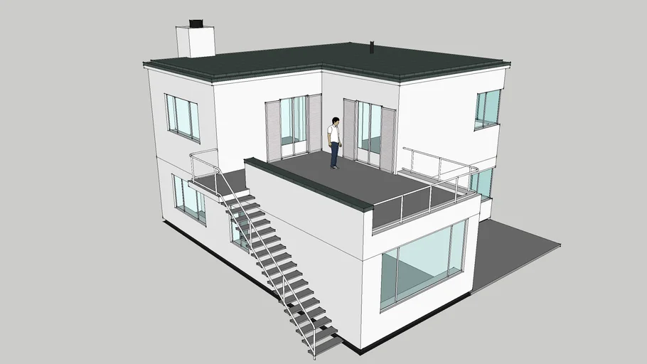 Arne_Jacobsen_Own_House | 3D Warehouse