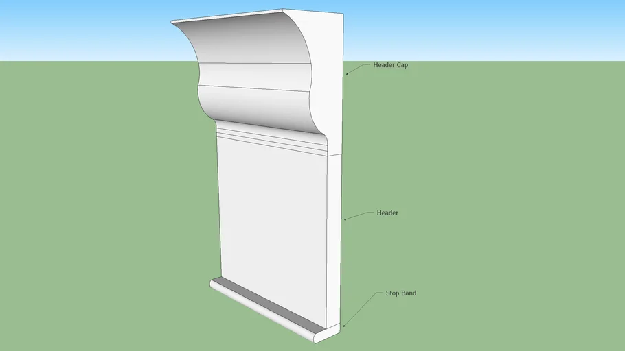 Door Header cap | 3D Warehouse