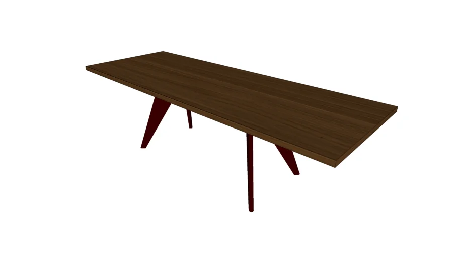 vitra em table jean prouve | 3D Warehouse
