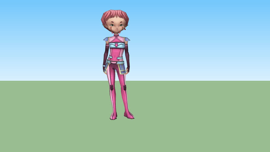 Code Lyoko Aelita | 3D Warehouse