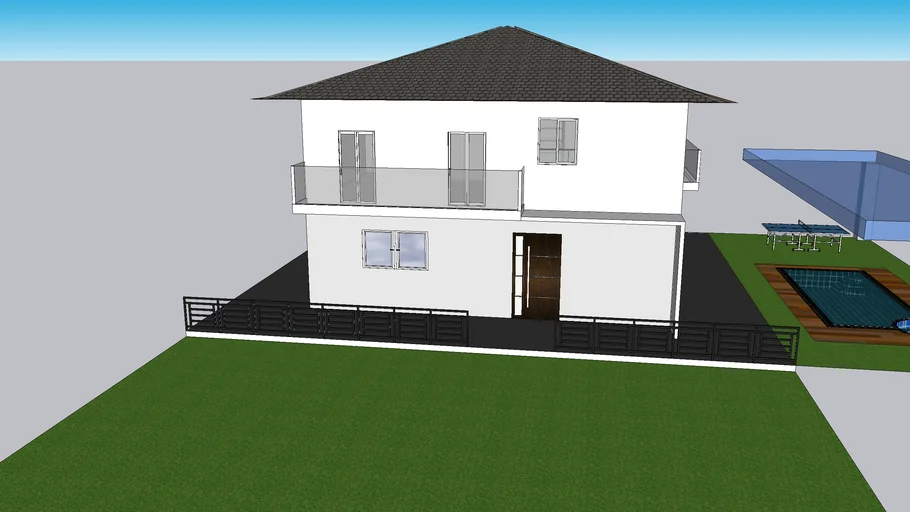 MODERN HOUSE + NEW + Two Story House | 3D Warehouse