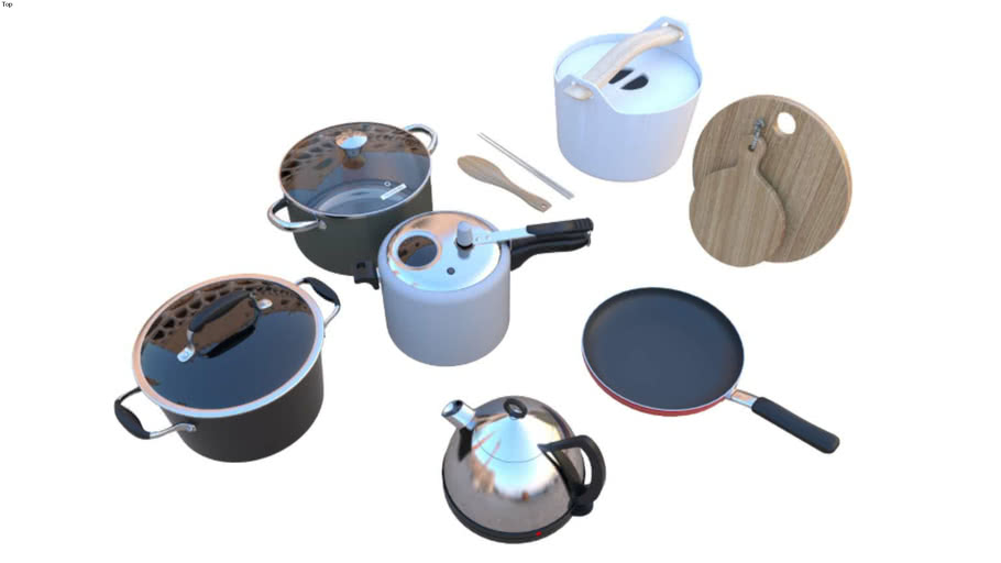 Pots and pans | 3D Warehouse
