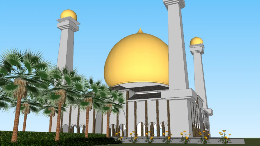 Mosque High Poly | 3D Warehouse