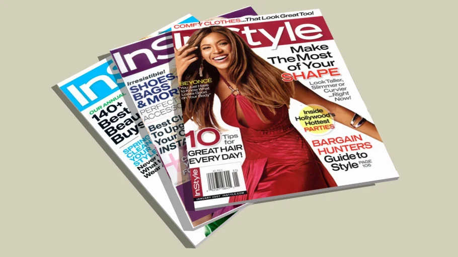 InStyle Magazine Stack | 3D Warehouse