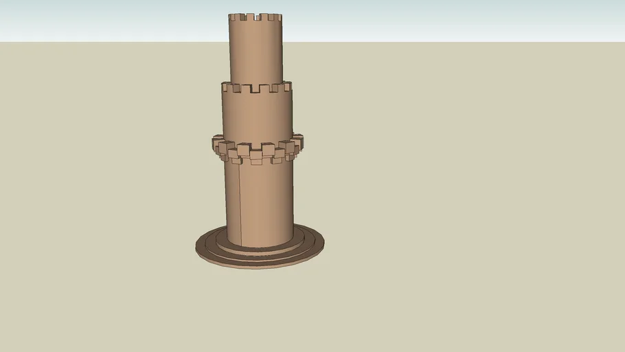 Round castle tower | 3D Warehouse