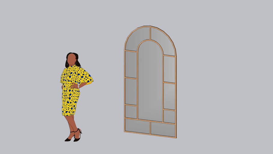 Arched Mirror Grid | 3D Warehouse