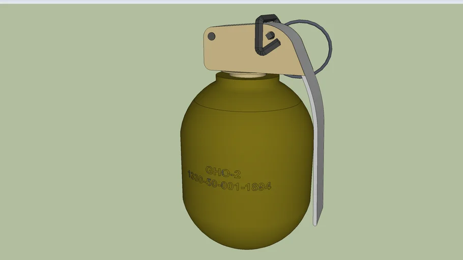 Hand Grenades Offensive GHO-2 | 3D Warehouse