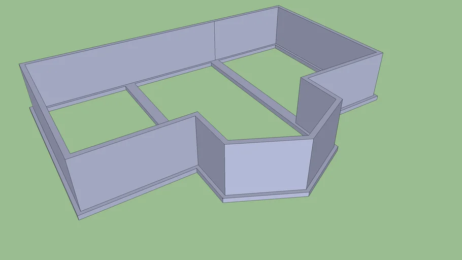 footing with 9' basement walls | 3D Warehouse