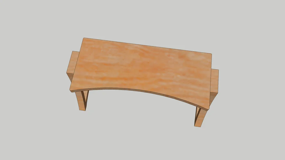 Wood Bench | 3D Warehouse