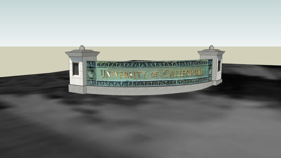UC Berkeley - Front Sign | 3D Warehouse